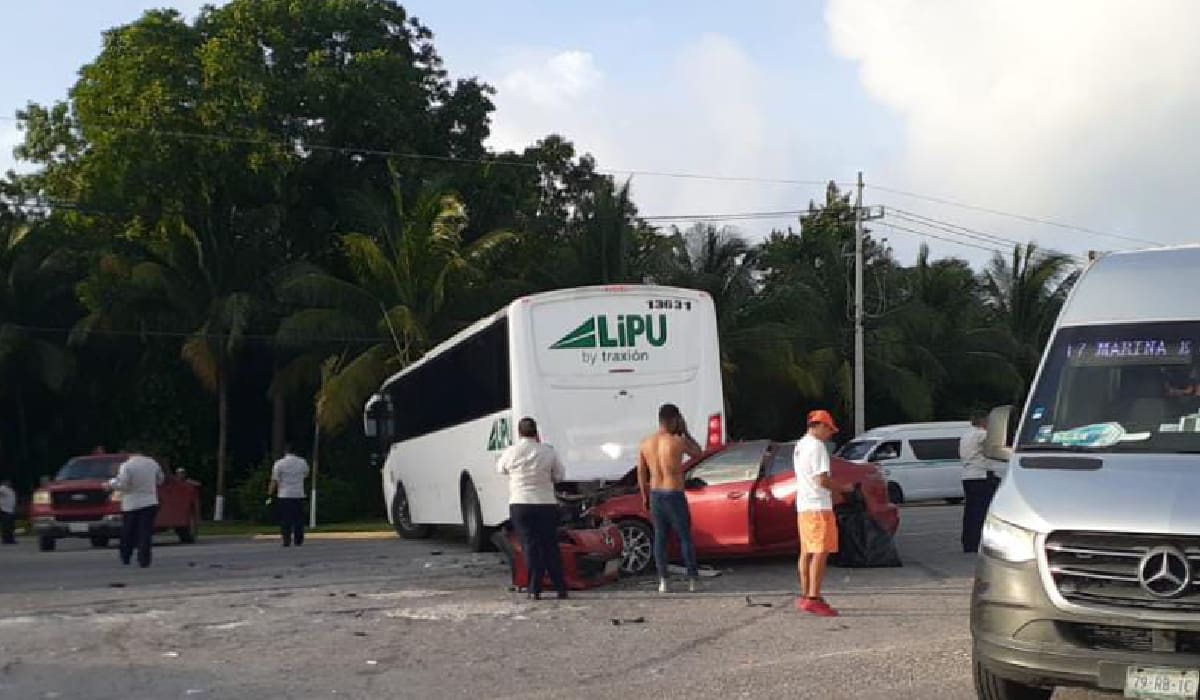 Autobús de la empresa Lipu causa fatal accidente en Playa del Carmen » Soy Playense